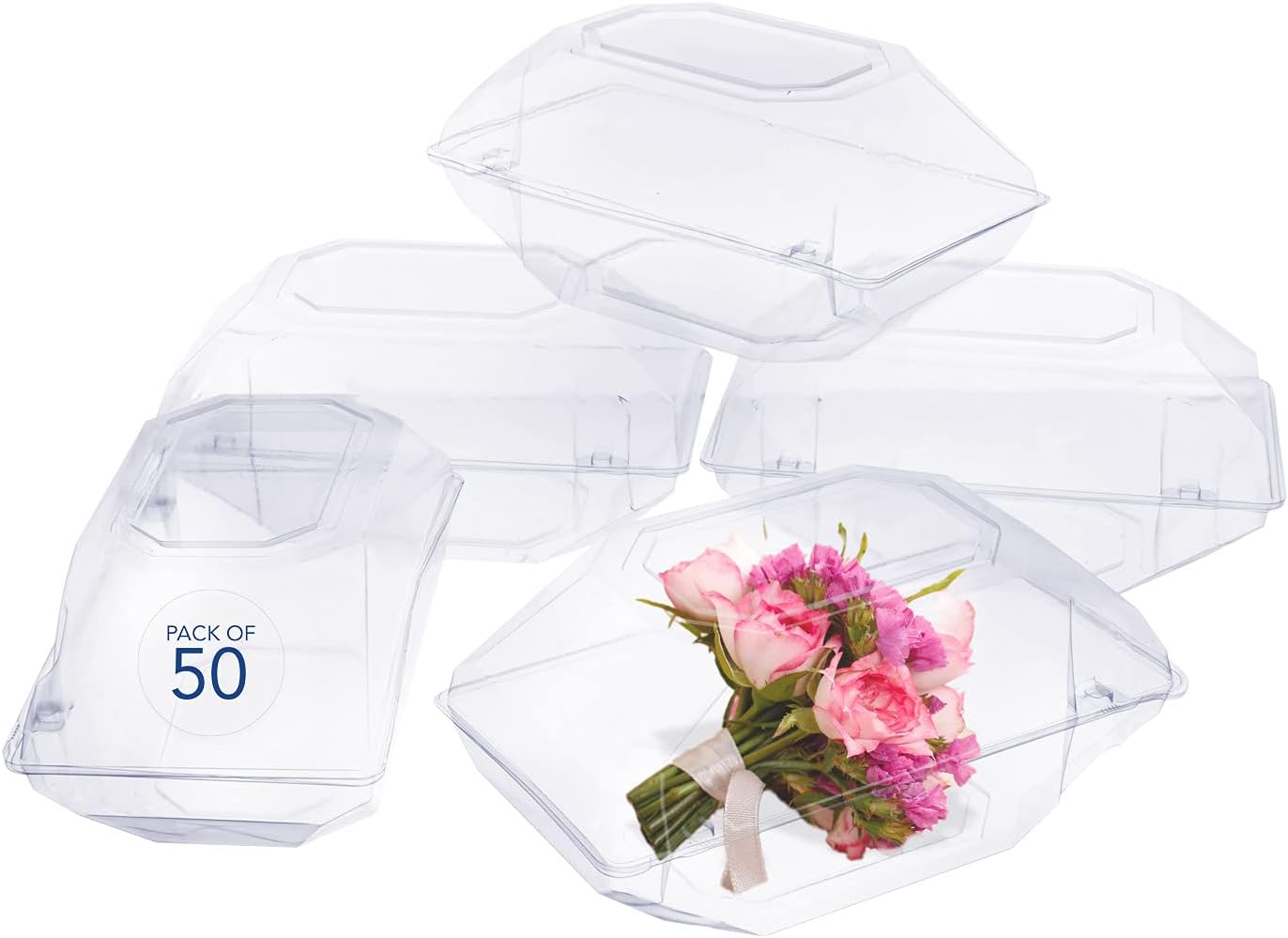 Amazon.com: Royal Imports Clear Plastic Flower Box for Corsage ...