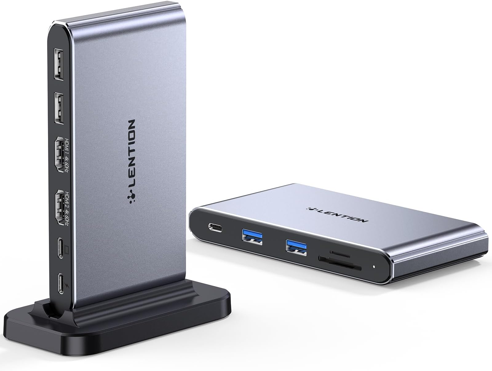 Amazon.com: LENTION 10-in-1 Detachable USB C Laptop Docking Station ...