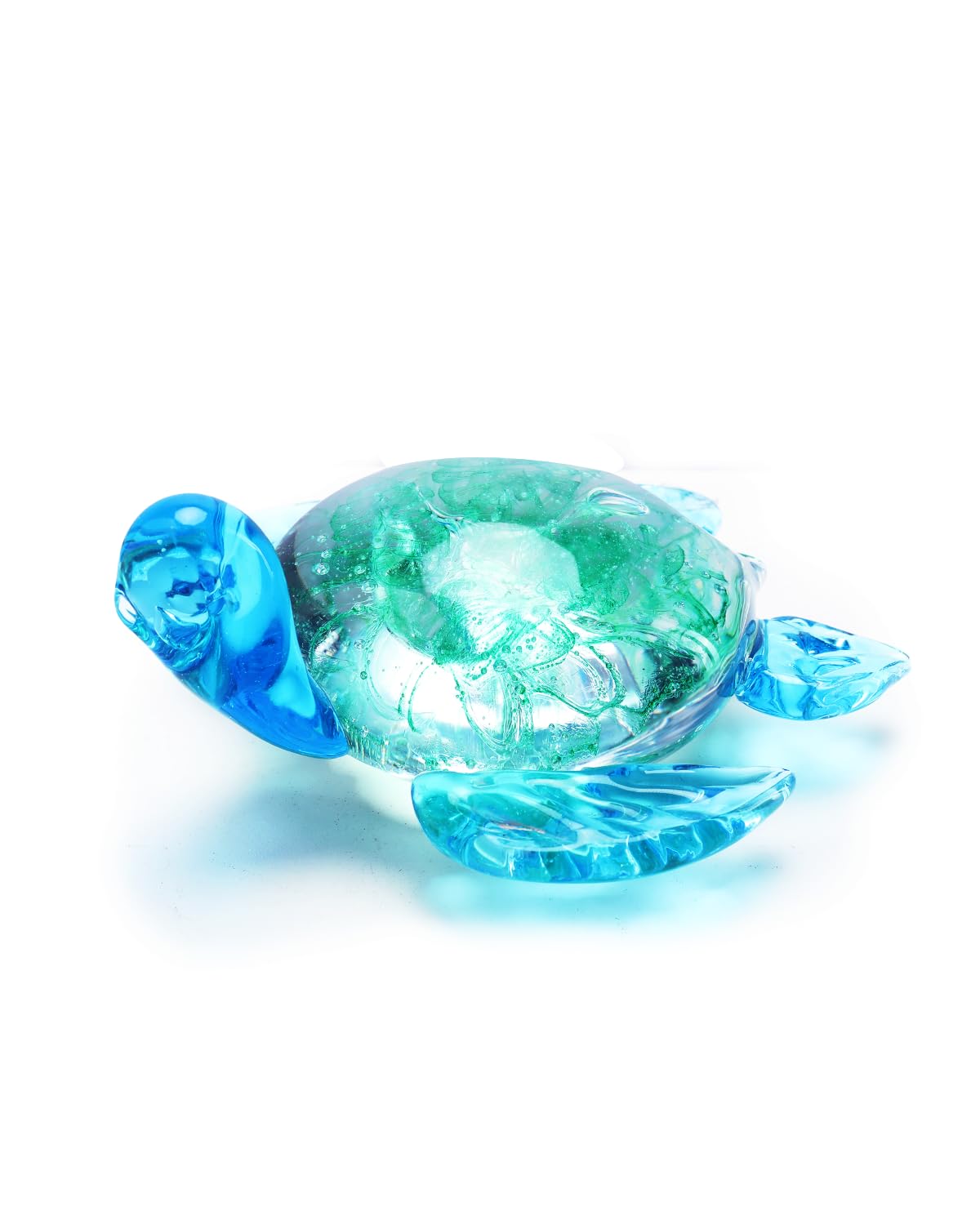 Amazon.com: Bdor Hand Blown Glass Sea Turtle Figurine Paperweight, Sea ...