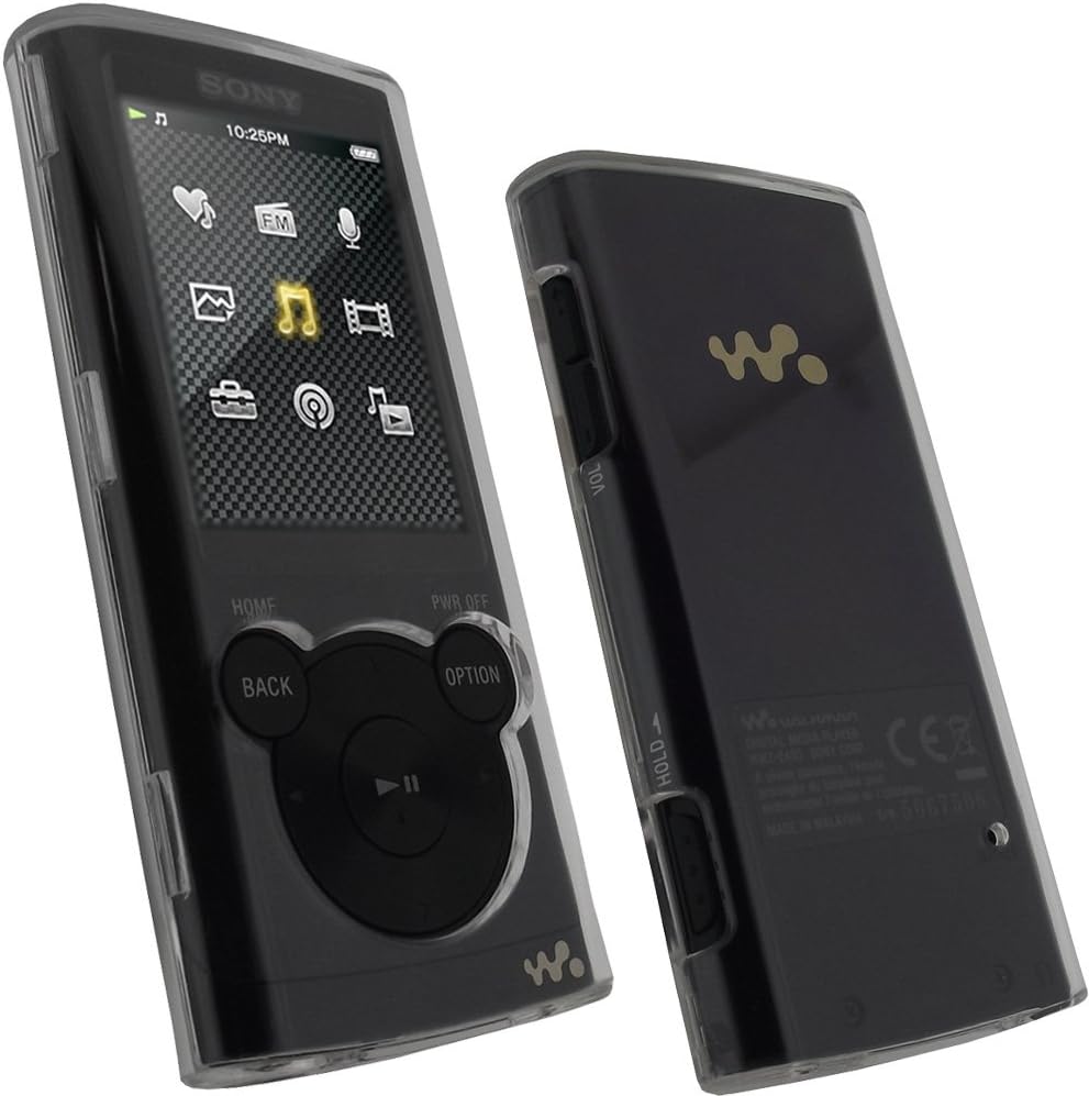iGadgitz Clear Crystal Hard Case Cover for Sony Walkman NWZ-E450 Series ...