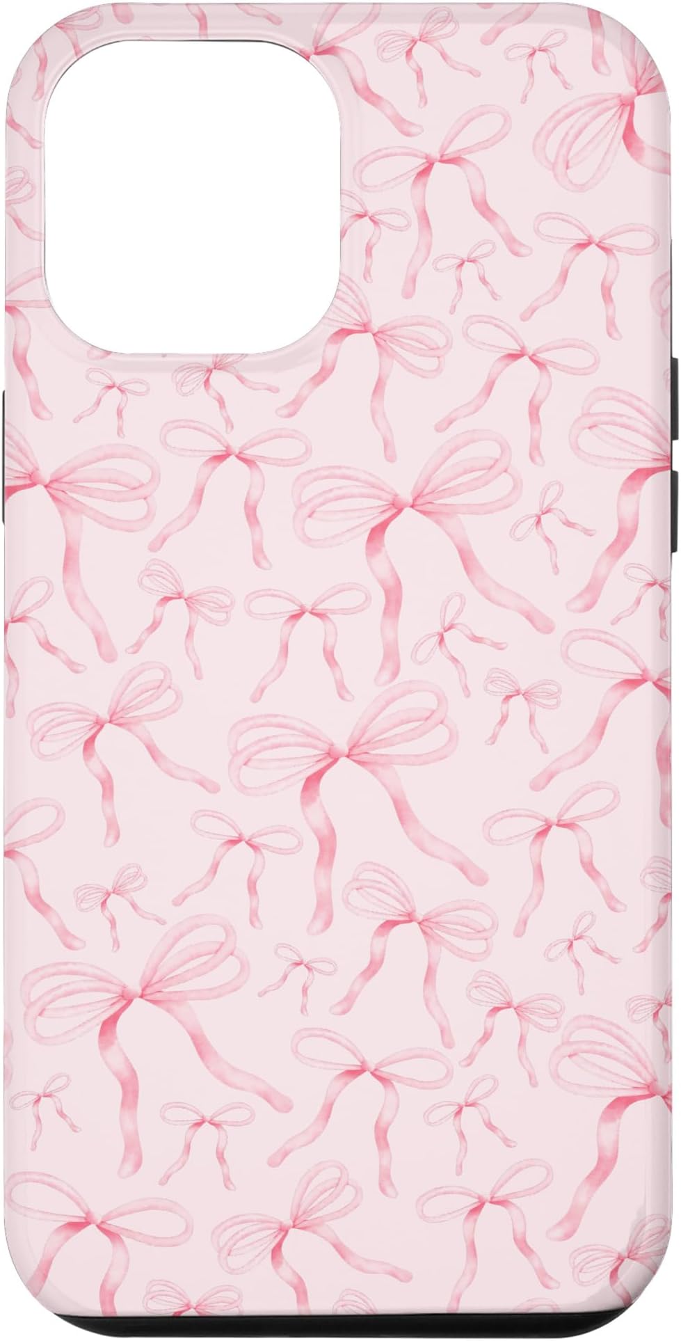 Amazon.com: iPhone 12 Pro Max Coquette Pink Bows Aesthetic Ribbons ...