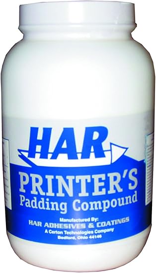Amazon.com : HAR Padding Compound White for Making Note Pads - Gallon ...