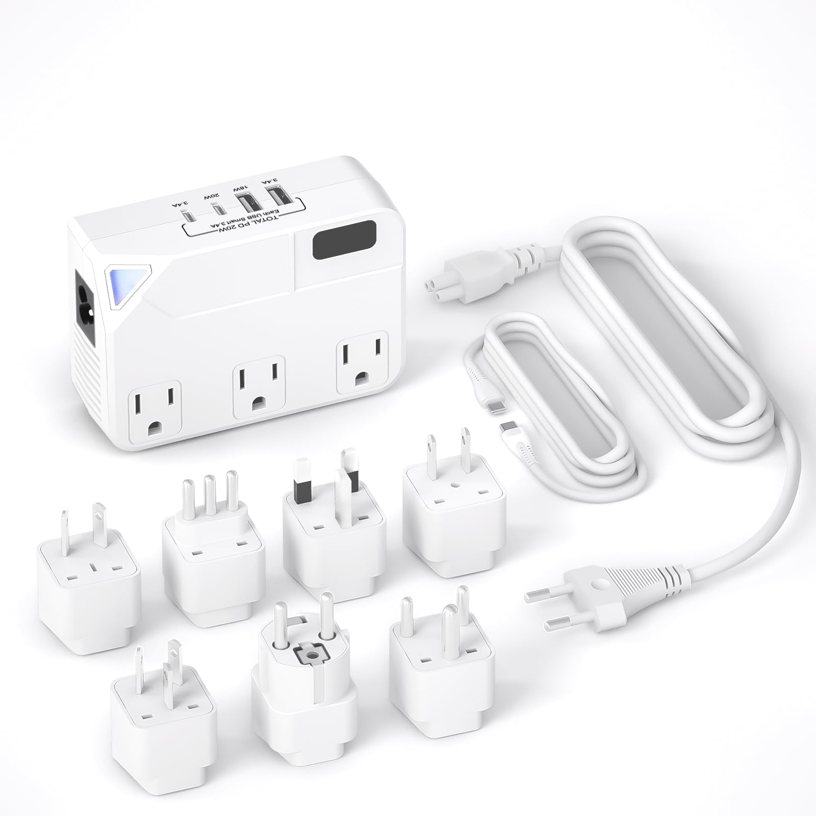 Amazon.com: Universal 100V-220V Travel Converter, 250W Travel Voltage ...