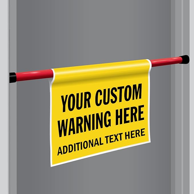 Amazon.com: SmartSign Custom Hanging Door Barricade Sign, Add Text, 11. ...