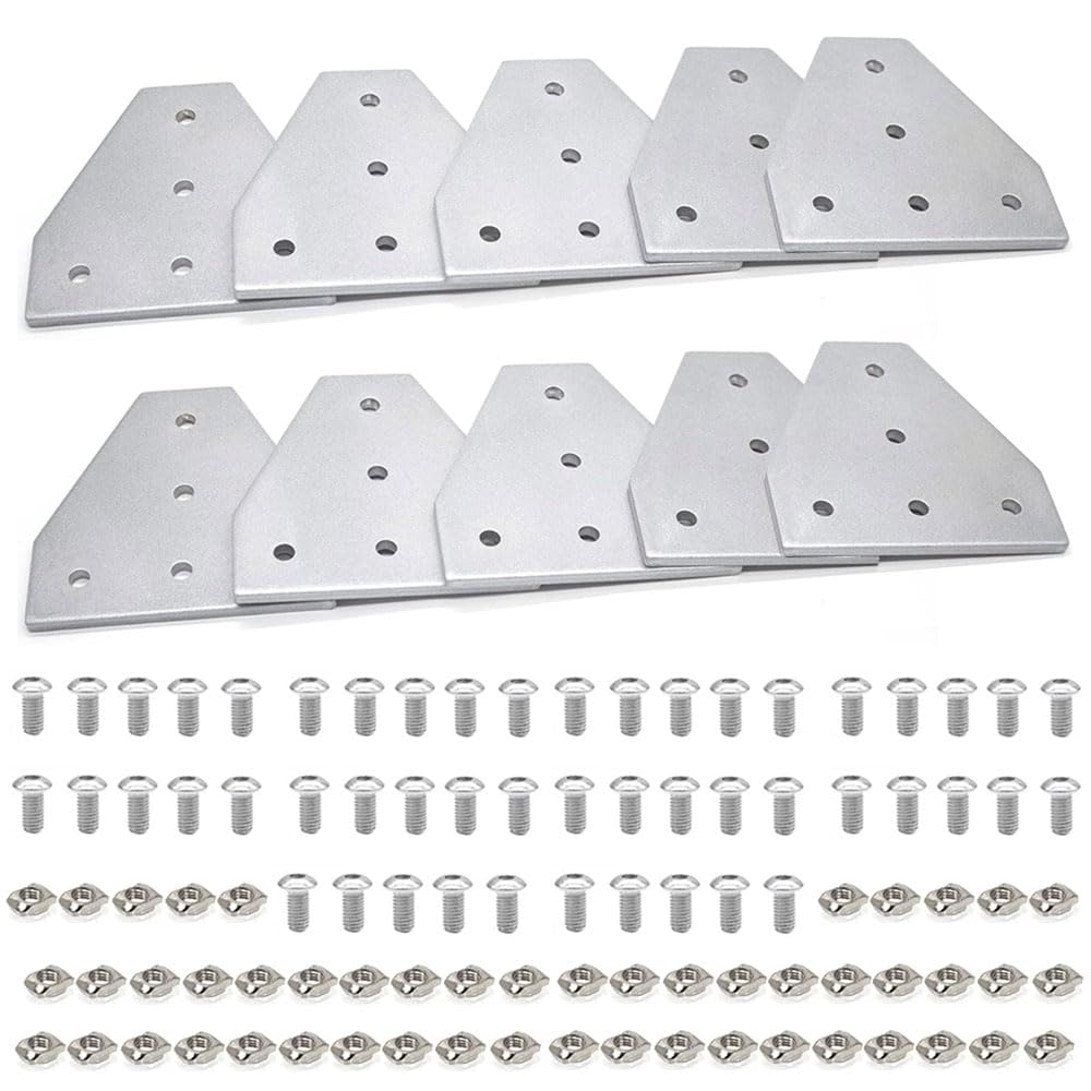 Amazon.com: Seekliny 10pcs 2020 Bracket T Plate Connector Joint Plate T ...