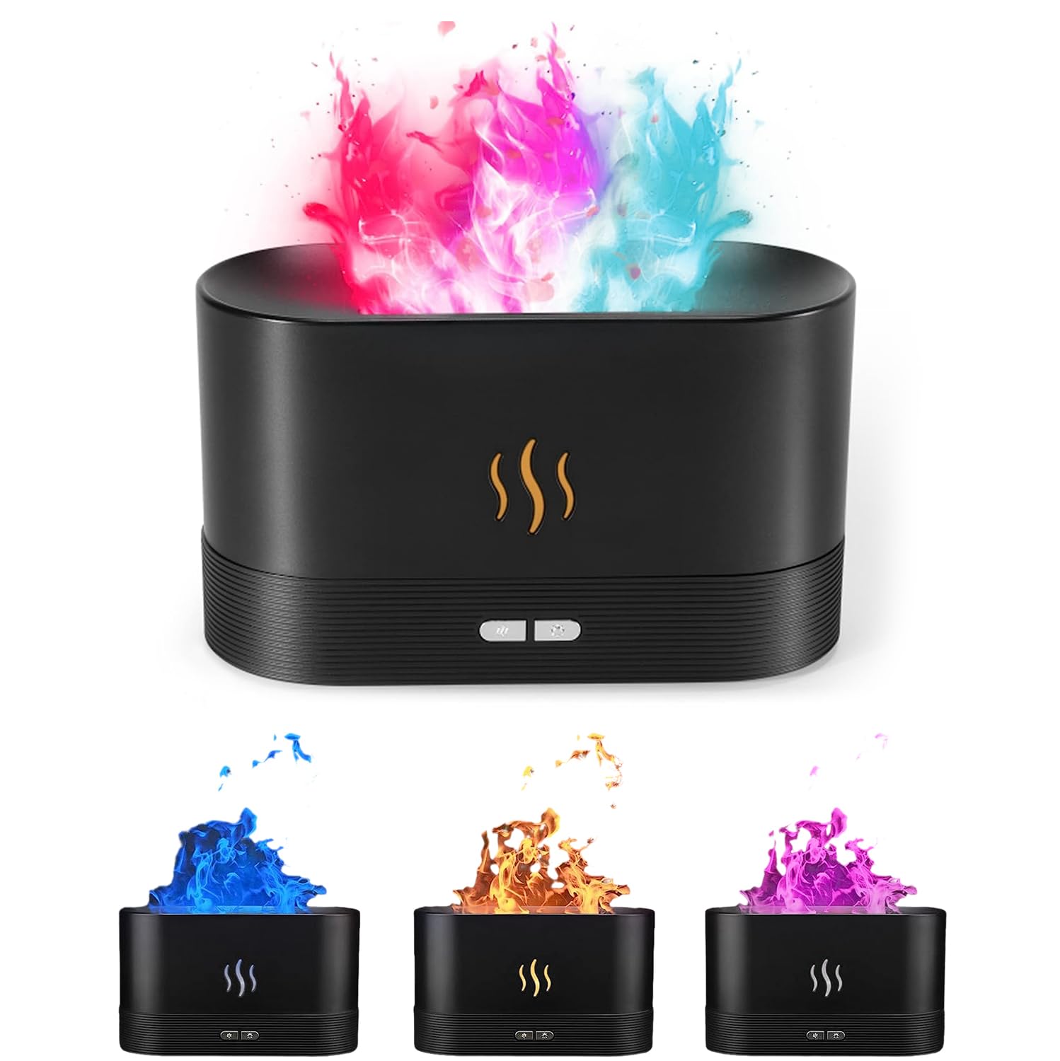 Essential Oil Diffuser,Imitation Flame Aromatherapy Diffuser ...