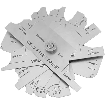 1 pc Precision Stainless Steel V-WAC Type Undercut Gauge Single Fillet ...