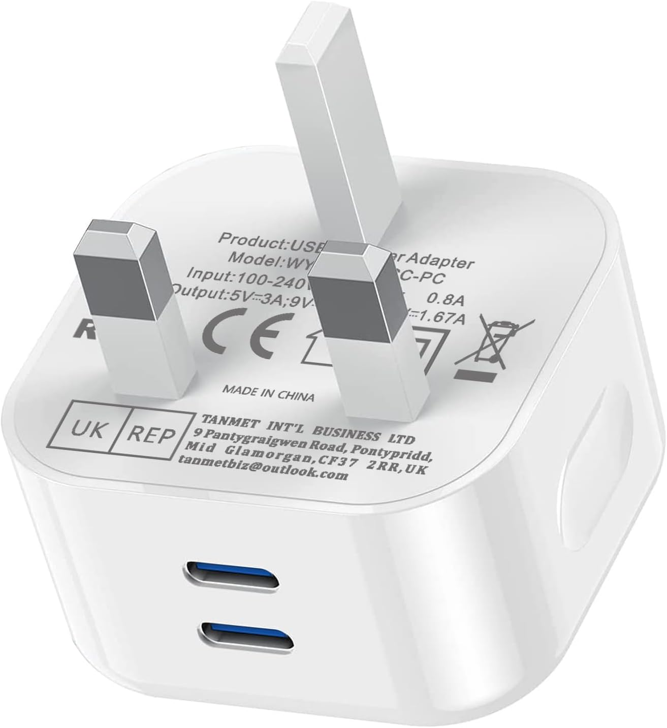 iPad Plug USB C,25W New Apple iPad Charger Plug Fast Charge UK for i ...