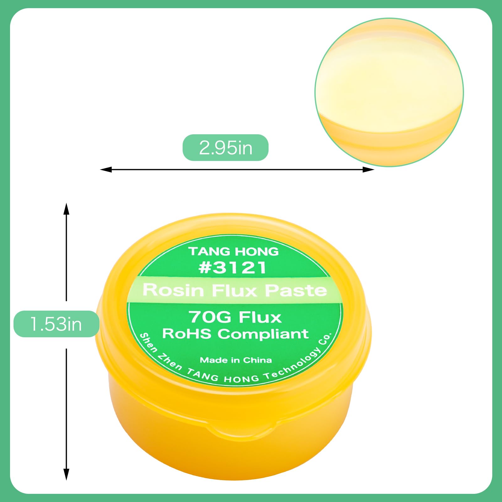 Snapklik.com : TANG HONG Rosin Flux Paste And Solder Wick Kit,2.47OZ ...