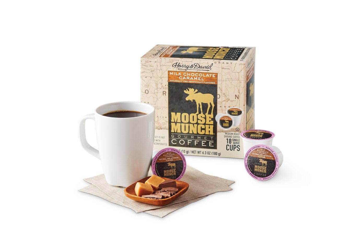 Snapklik.com : Moose Munch Milk Chocolate Caramel Single-Serve Coffee ...
