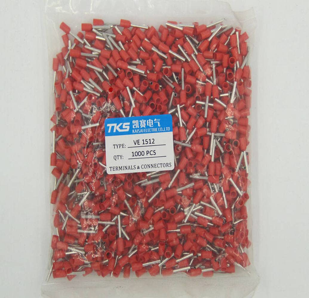 E1512 16 AWG 1.5mm2 bootlace Ferrules for wire Tubular terminal ...