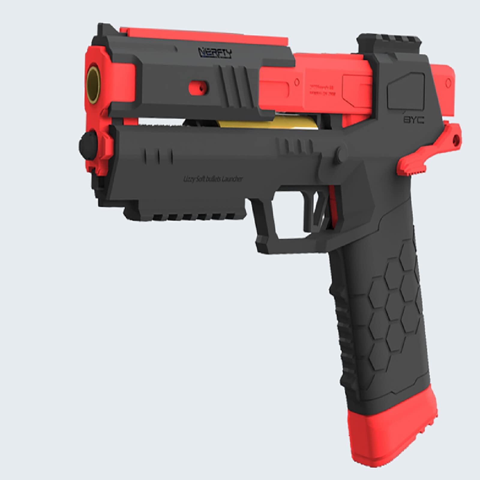 Buy Nerf , toy , air soft bullet pistol, real-looking toy with 24 soft ...