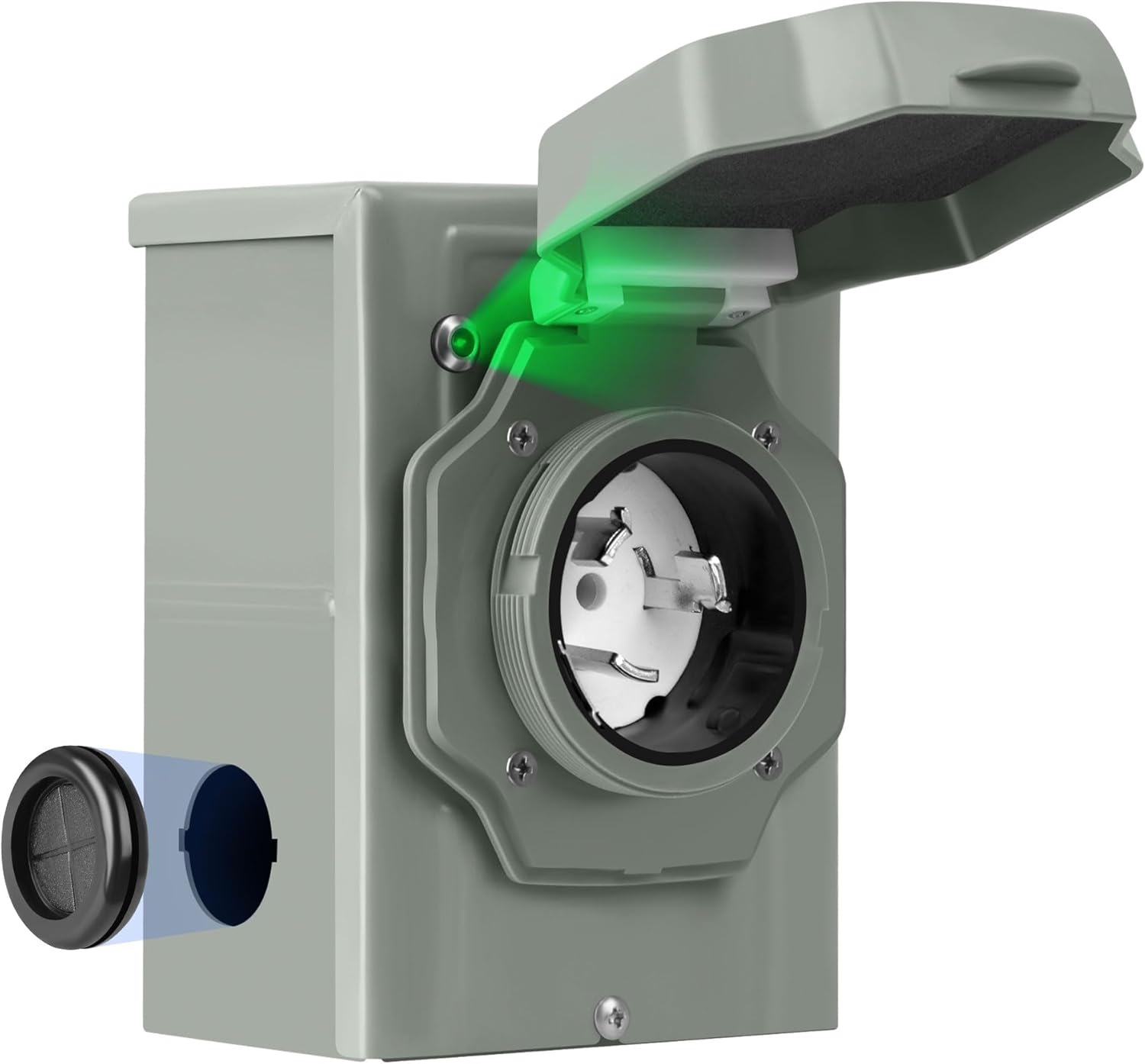 Amazon.com: 50 Amp Generator Inlet Box, NEMA SS2-50 Pre-Drilled Power ...