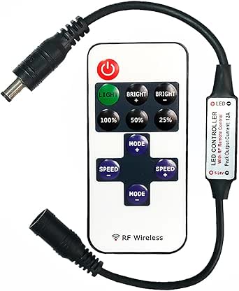 Amazon.com: DC5-24V Mini 11Keys RF Wireless Led Remote Controller Led ...
