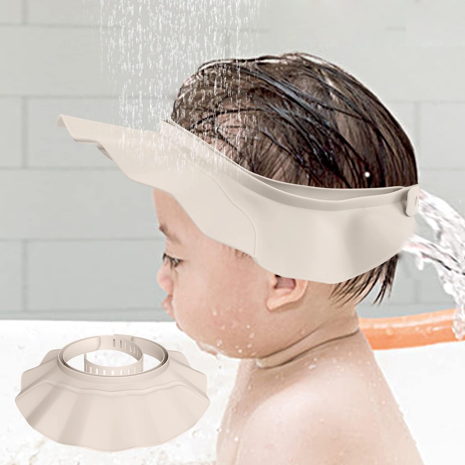 Amazon.com: 3Pack Baby Shower Cap Bath Visor for Toddlers Shampoo Cap ...