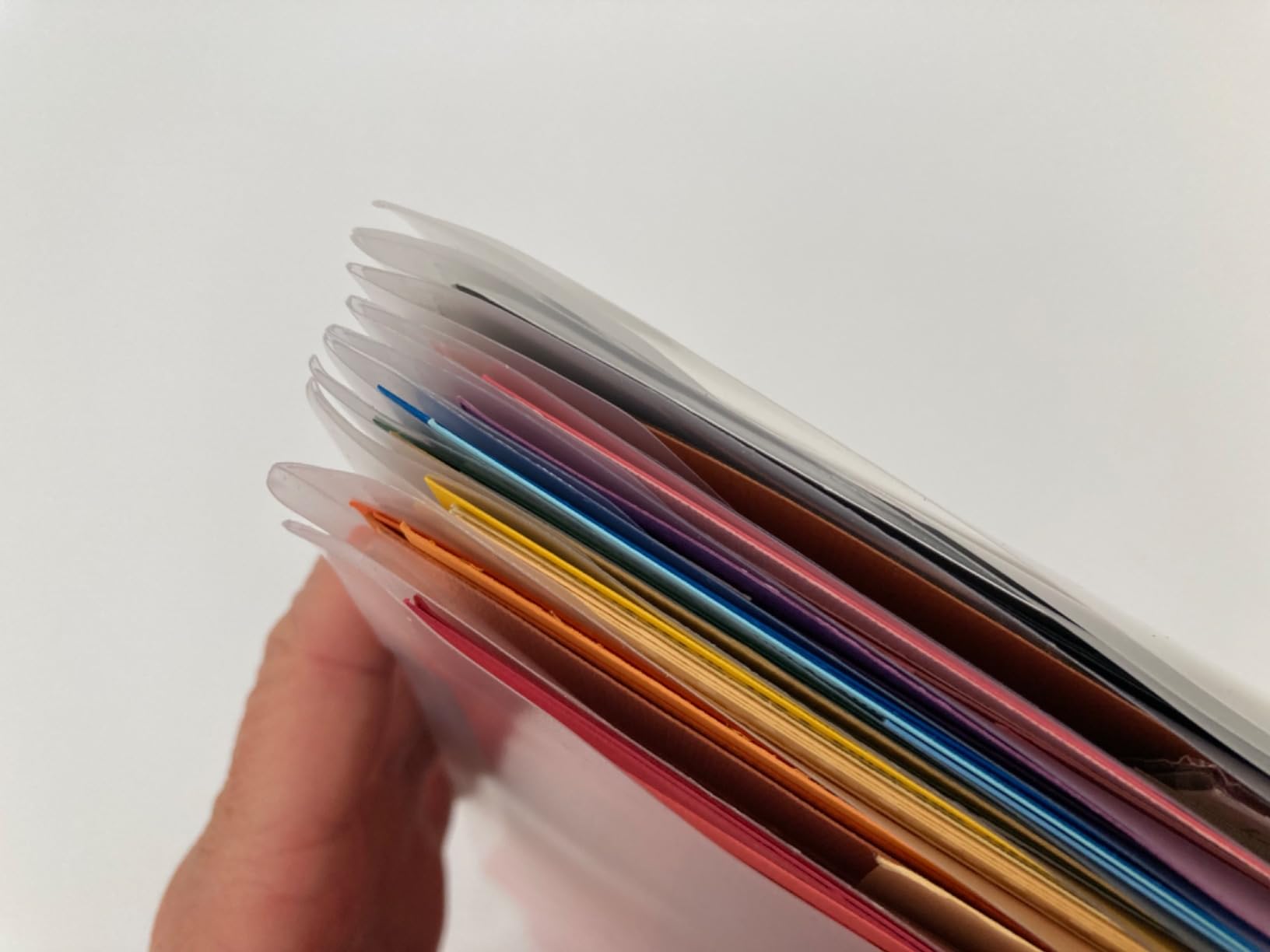 Caydo 12 Pieces Scrapbook Paper Storage with Sticky Index Tabs for ...