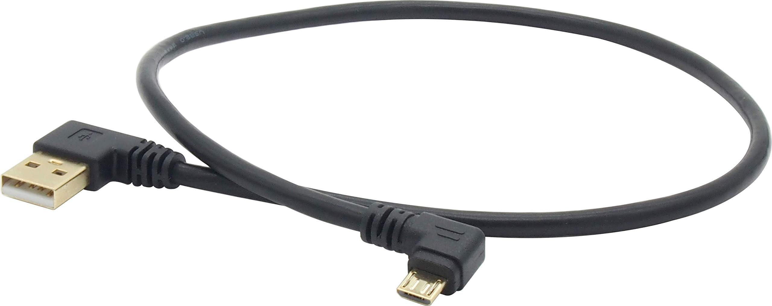 Amazon.co.jp: オーディオファン USBケーブル microUSB 両端子 L字 短い USB-A L字型D - micro-B ...