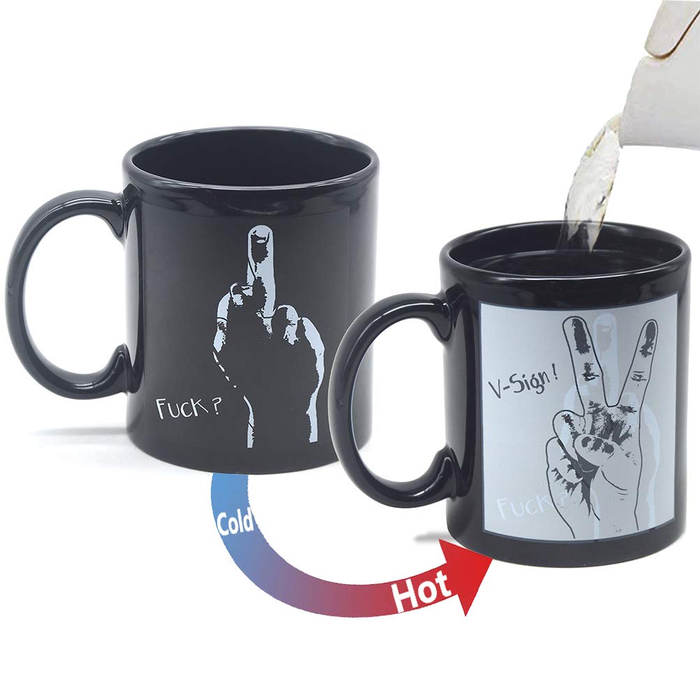 Buy Funny Mug,Heat Changing Mug,Ceramic Mug, Heat Sensitive Color ...