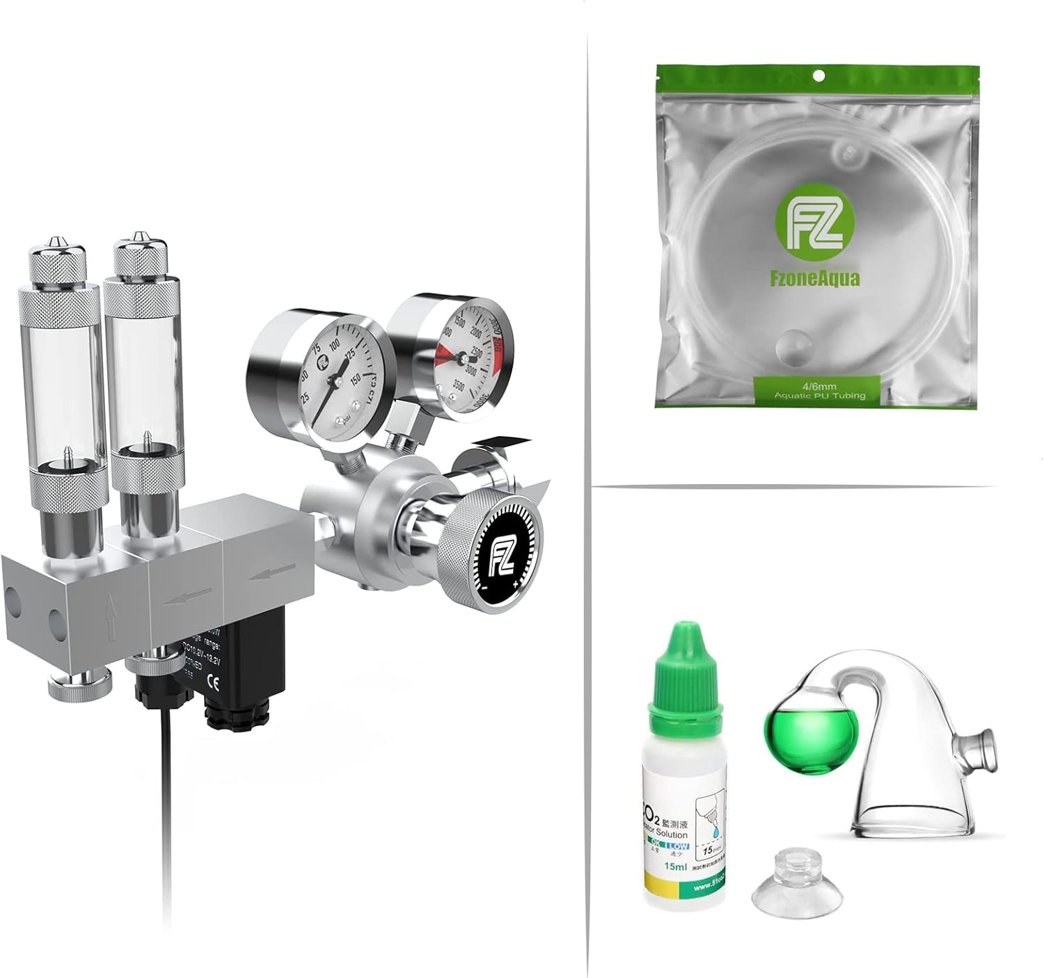Amazon.com : FZONE Pro Series Aquarium Dual Stage CO2 Regulator ...