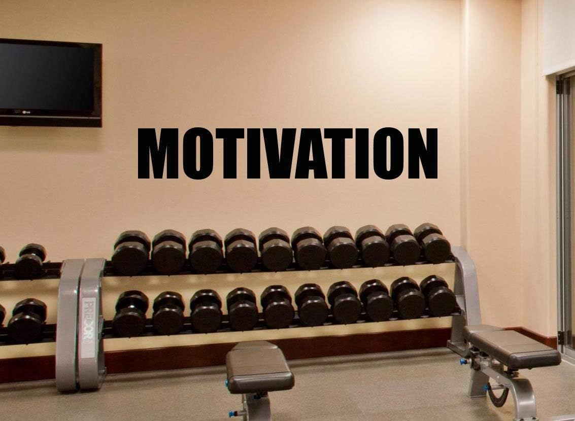 Amazon.com: Motivation Gym Wall Decal Motivational Fitness Vinyl ...