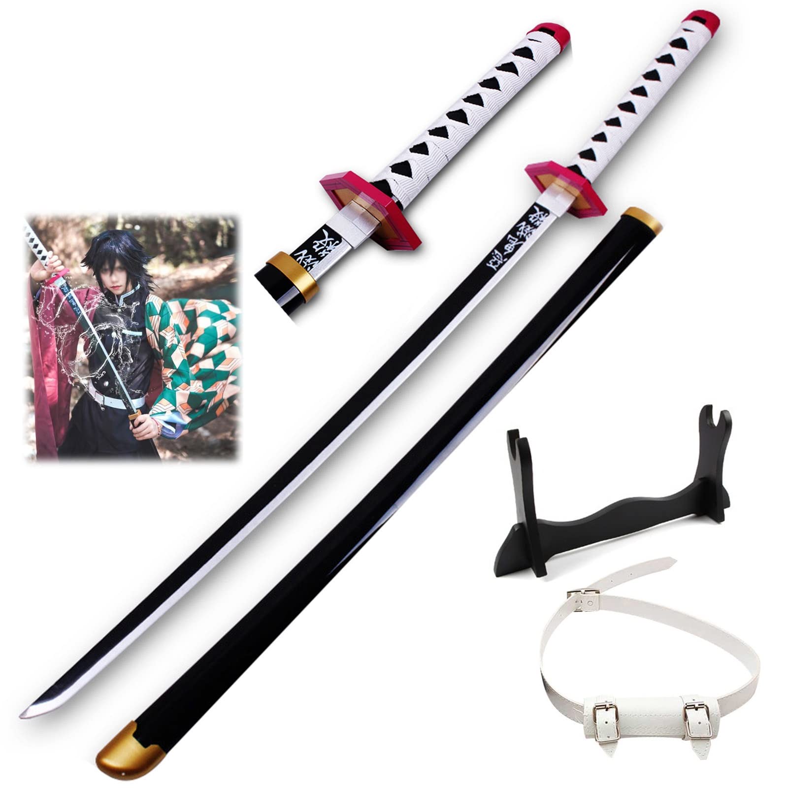 Liud Demon Slayer Sword Tomioka Giyuu Samurai Sword Set Demon ...