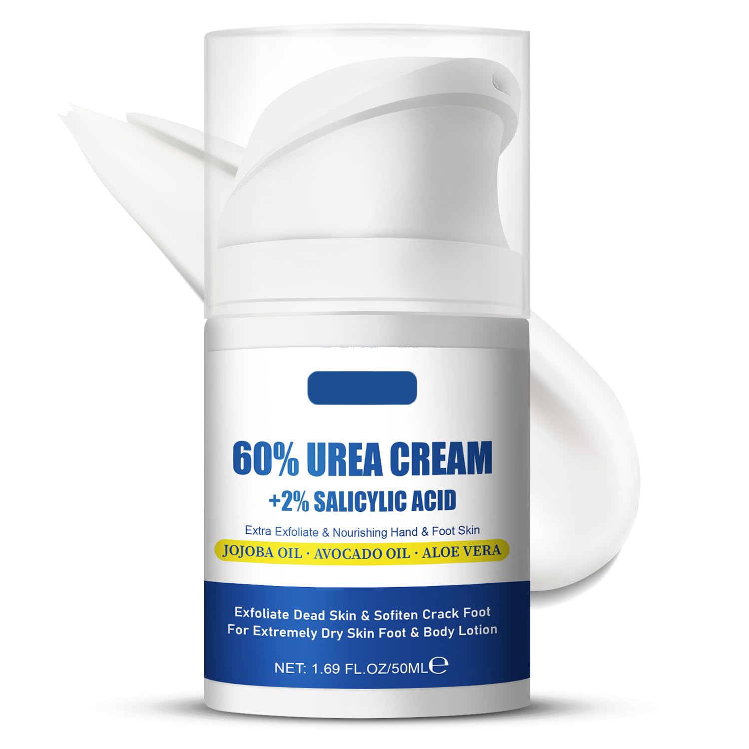 Amazon.com : 60% Urea plus 2% Salicylic Acid Foot Cream, Intense ...