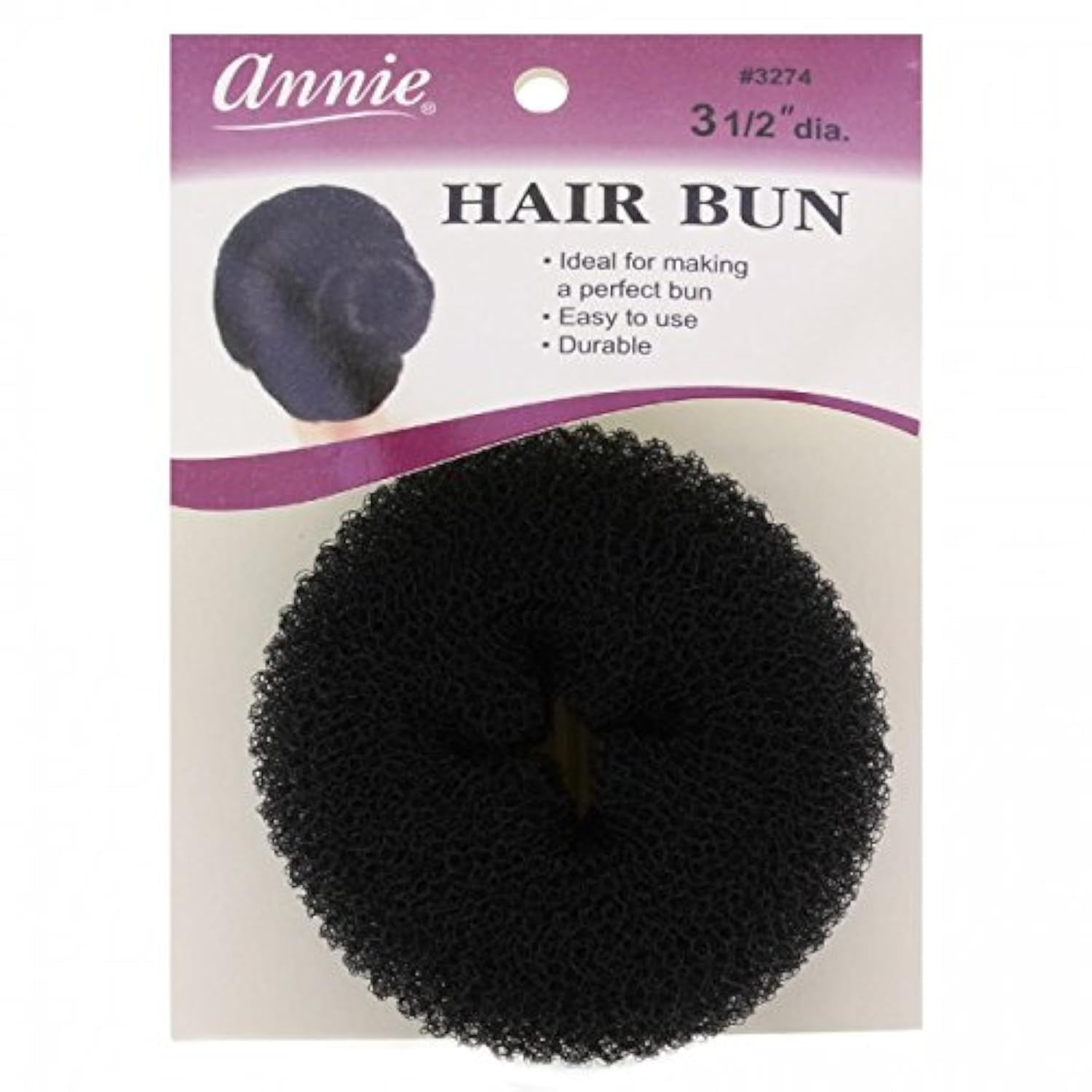 Amazon.com: Annie Hair Bun Donut 3.5" Nylon Mesh : Beauty & Personal Care