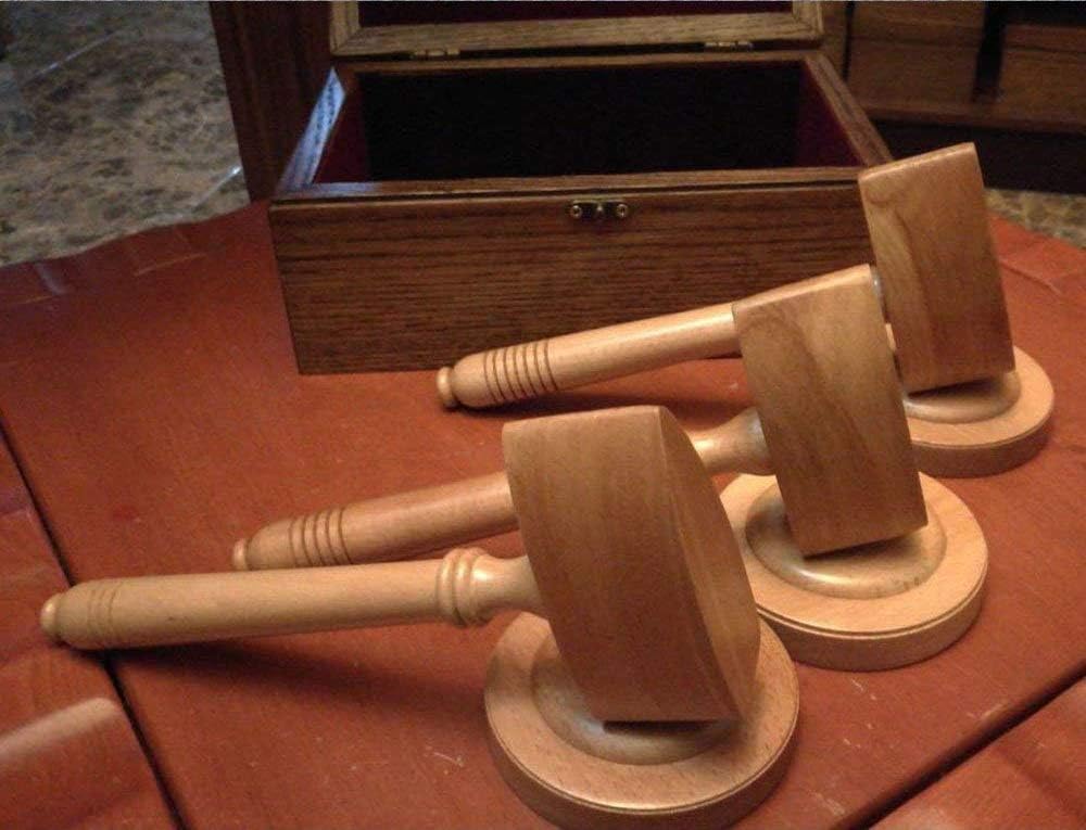 Amazon.com: 3 MASONIC PRESENTATION GAVELS IN BOX : Clothing, Shoes ...