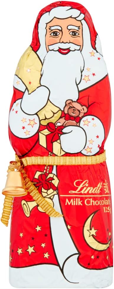 Lindt Milk Chocolate Santa 125g : Amazon.co.uk: Grocery