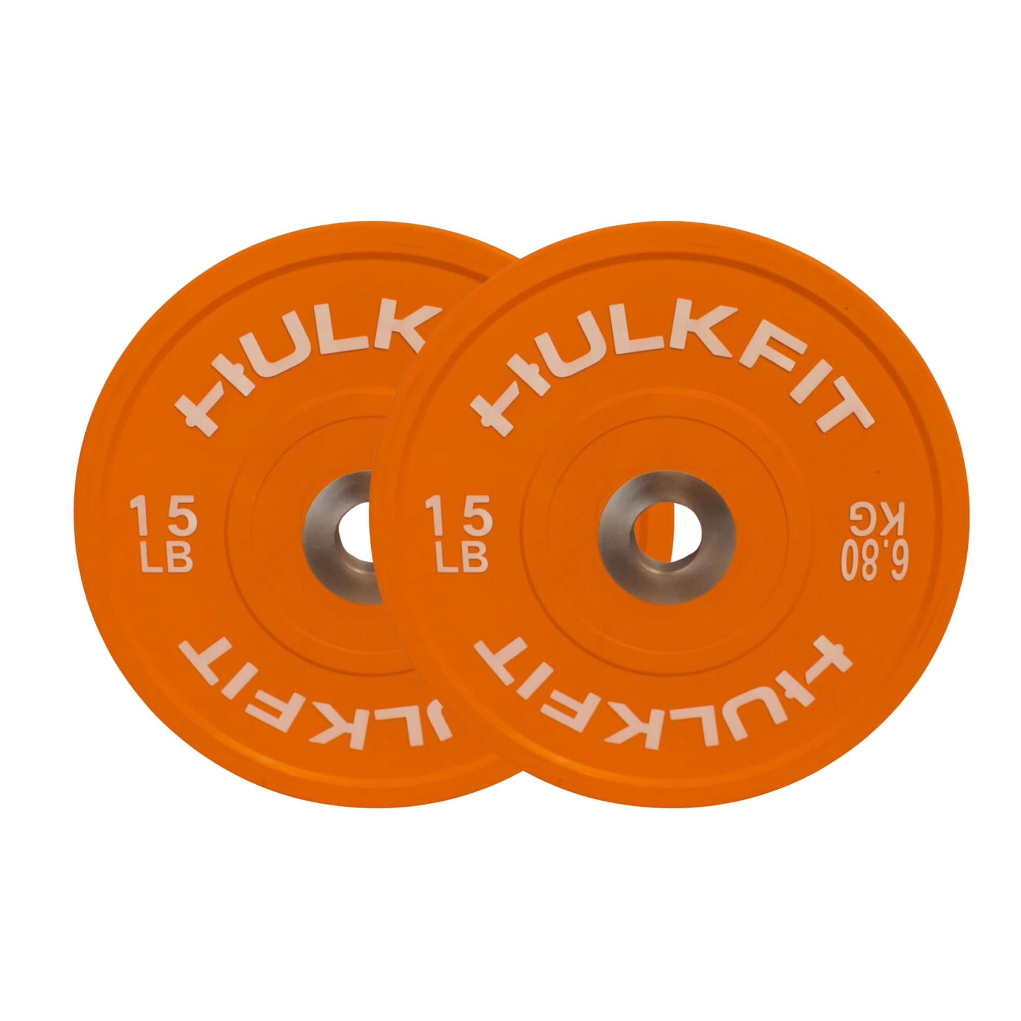 Snapklik.com : HulkFit Color Coded Olympic 2-Inch Rubber Bumper Plate
