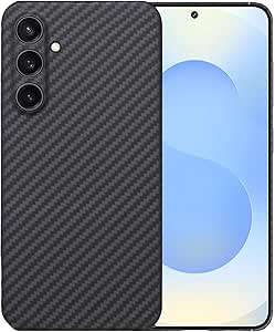 Amazon.com: Sisyphy Aramid Fiber Case for Samsung Galaxy S25 Plus 5G with Carbon Fiber Texture ...