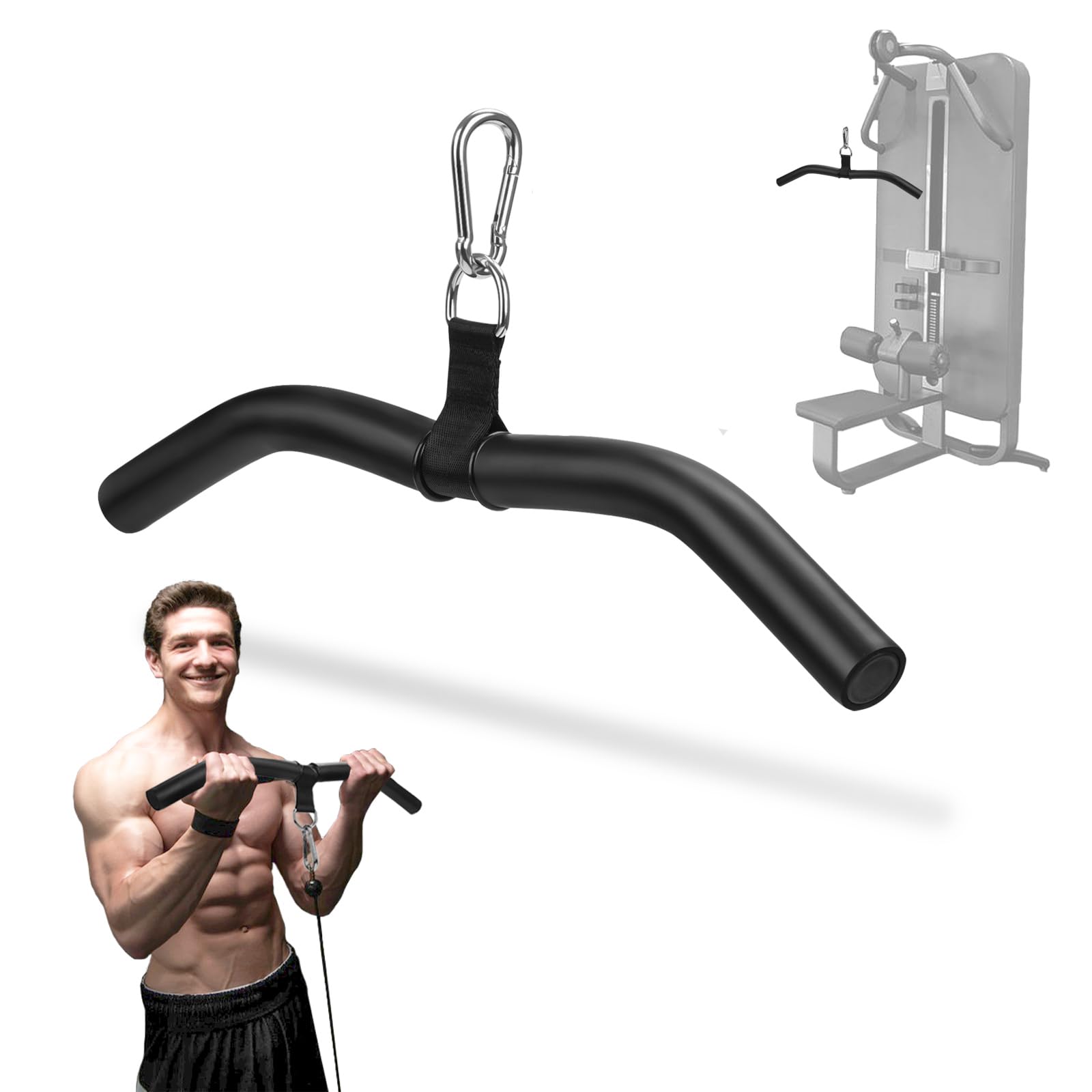 Amazon.com : Rolitwils Upgraded LAT Pulldown Bars - 19" Heavy Duty LAT Pull Down Bar Attachments ...