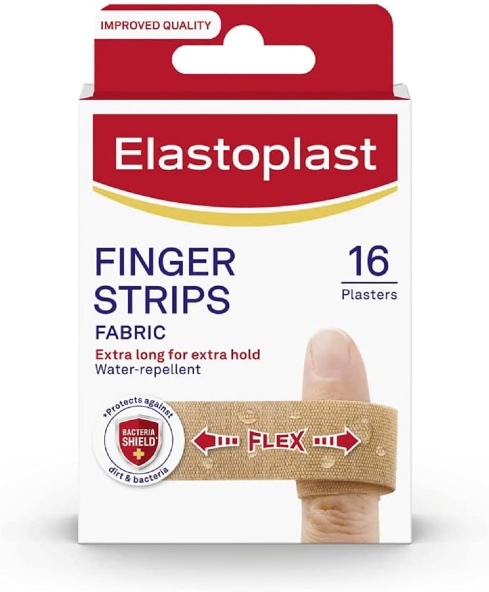 Elastoplast Extra Flexible Finger Strip Plasters (16 Plasters ...