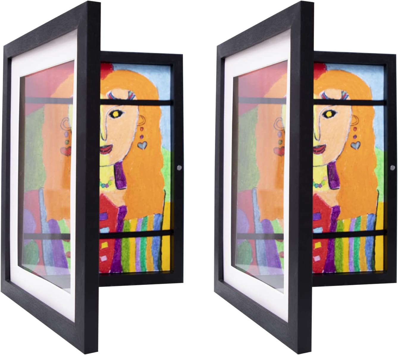 Amazon.com: 2 Pack Kids Art Frame, Changeable Kids Artwork Frames Front ...