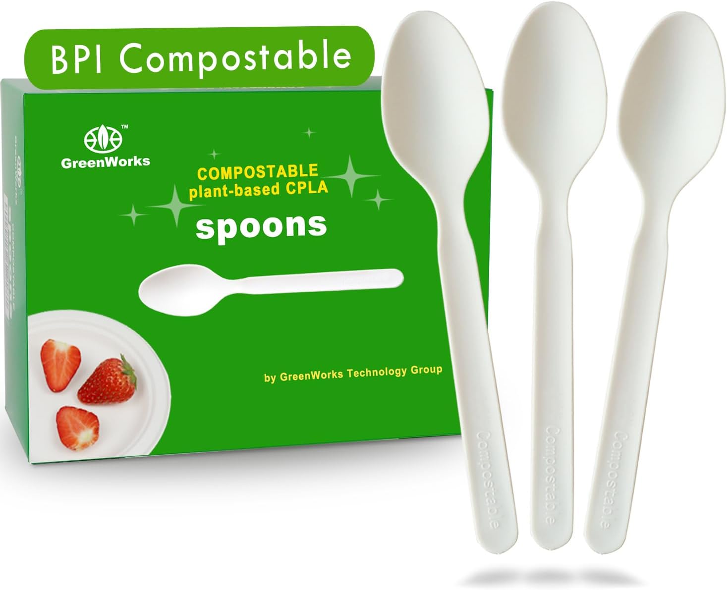 Amazon.com: Transitions2earth Biodegradable EcoPure Spoon - Box of 500 ...