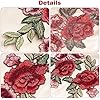 Amazon.com: HINZIC 4pcs Peony Flower Embroidered Applique Sew Iron on ...