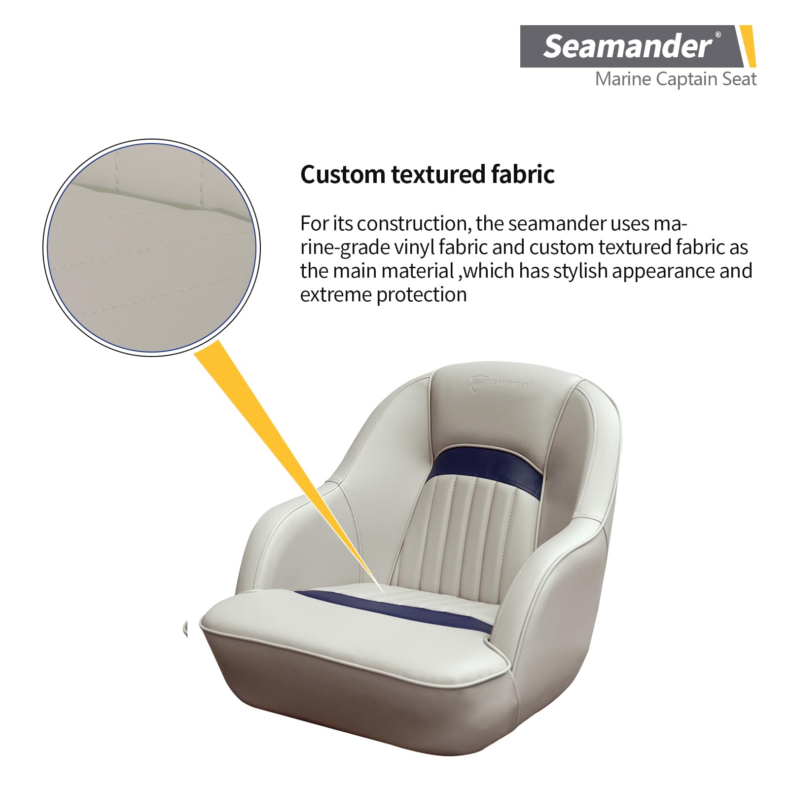 Snapklik.com : Pontoon Captains Bucket Boat Seat, 19.7H X 22.2L X 21.7D ...