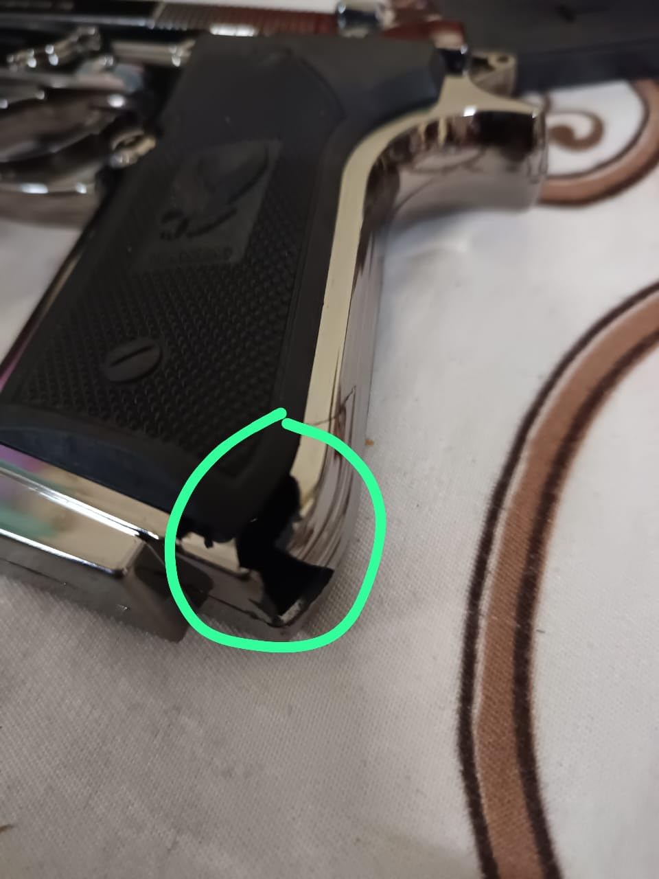 Premium 9MM Big Size Gun Shaped Lighter Red Flame Windproof Cigarette ...