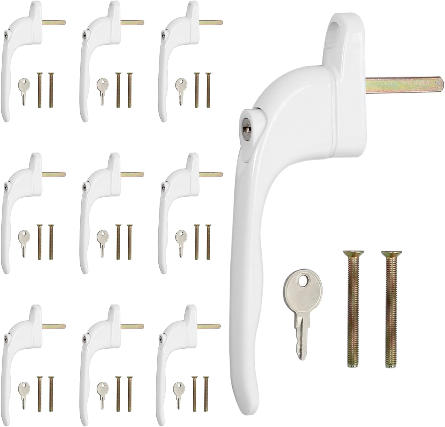 4pcs Universal Window Handles for upvc Window, Inline Locking Double ...