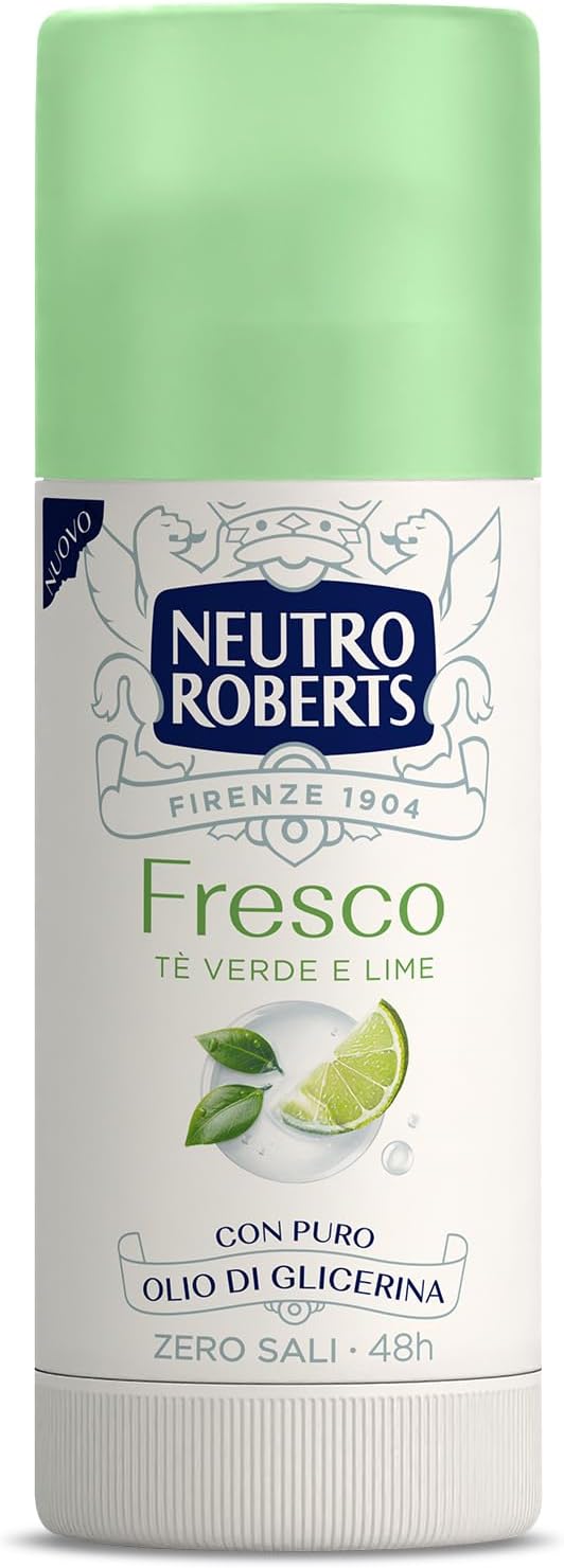 Neutro Roberts, Deodorante Stick Fresco Verde, Té Verde e Lime, Zero ...