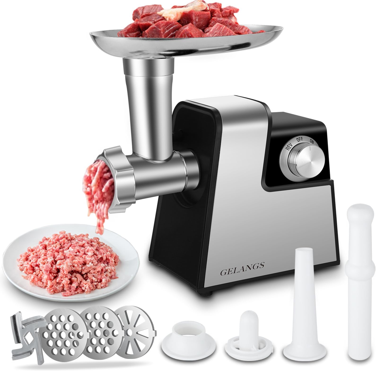Amazon.com: EBEAKA Electric Meat Grinder & Sausage Stuffer Maker, Heavy ...