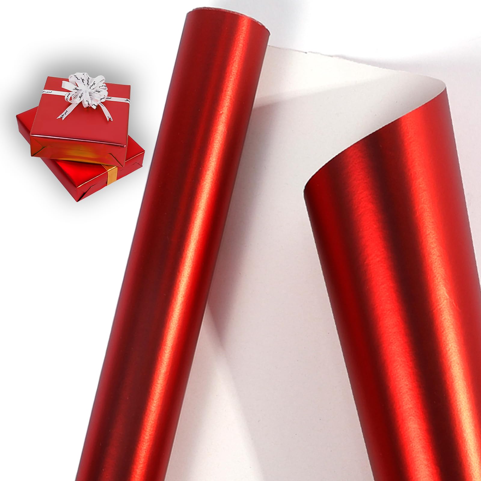 Amazon.com: Trrrioosy Matte Wrapping Paper Solid Color Matte Paper Gift ...