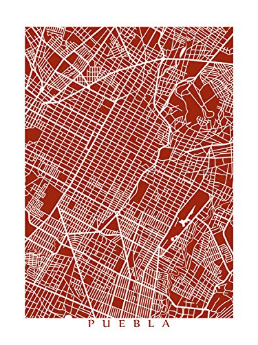 Amazon.com: Puebla Map Print : Home & Kitchen
