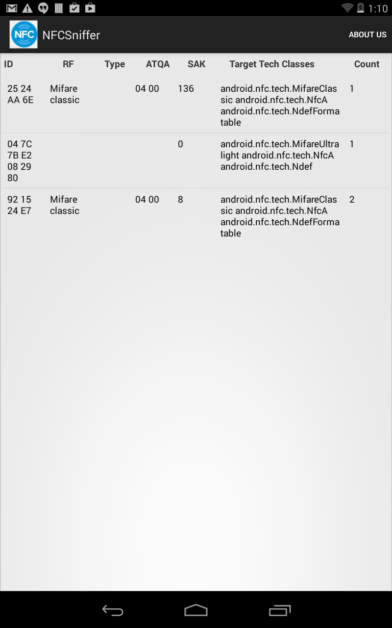 NFC Sniffer:Amazon.com:Appstore for Android