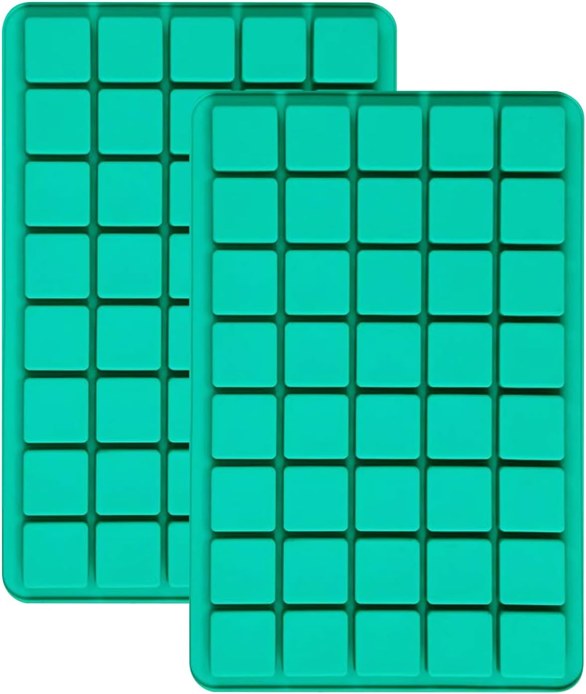 YXHZVON 40 Cavities Square Silicone Moulds, 2Pcs Small Cavity Chocolate ...