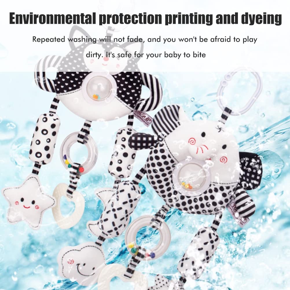 Bagima Toys Hanging ba Hanging Rattle Toy Black White Soft Plush Toys ...