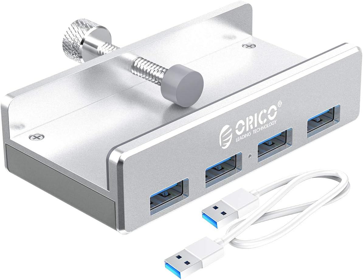Amazon.com: ORICO USB 3.0 Hub, USB Hub Clamp, Aluminum 4-Port USB ...