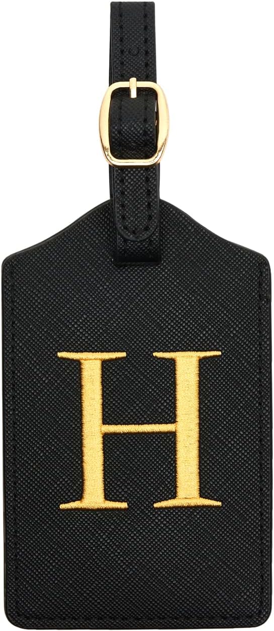 Amazon.com: Luggage Tag PU Leather for Suitcase Baggage Handbag Travel Bag Label Suitcase Tag ...