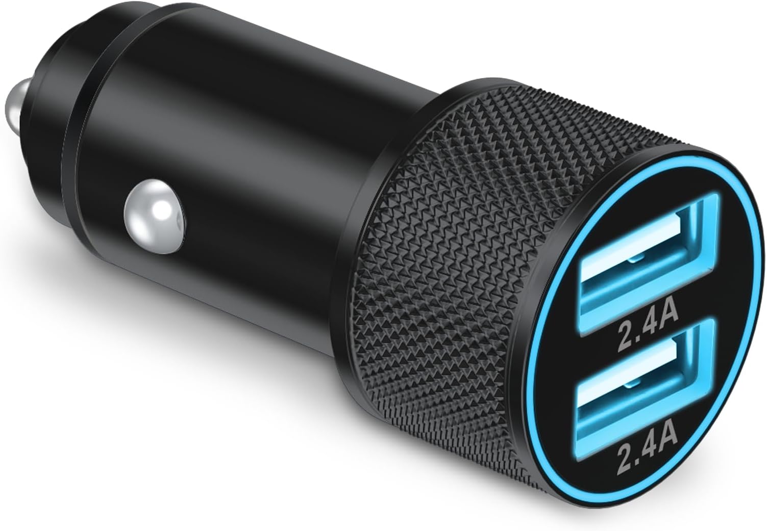 MatauMahi Car Charger, 5V/2.4A 2-Port Cigarette Lighter USB Charger Adapter, 12V/24V USB Socket ...