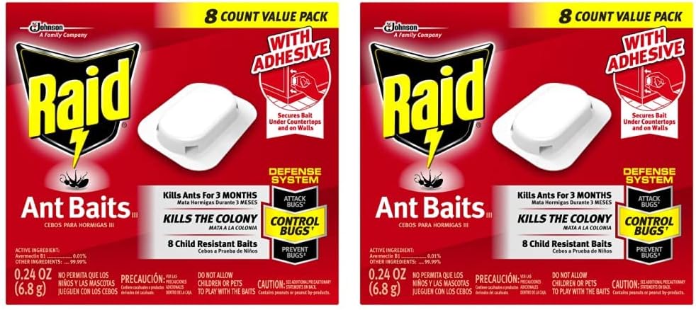 Raid Cebo para matar hormigas, para uso doméstico, resistente a los ...